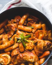 Tteokbokki - Korean Spicy Rice Cakes - MJ and Hungryman