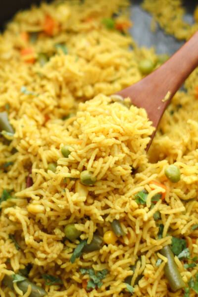 Fluffy Vegetable Rice - MJ and Hungryman