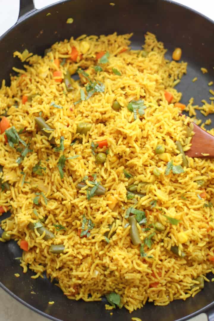 Fluffy Vegetable Rice - MJ and Hungryman