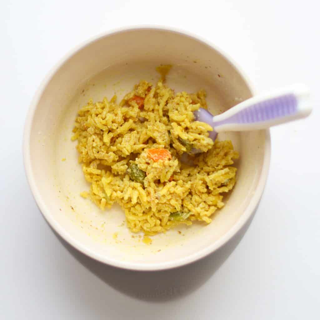 Fluffy Vegetable Rice - MJ and Hungryman