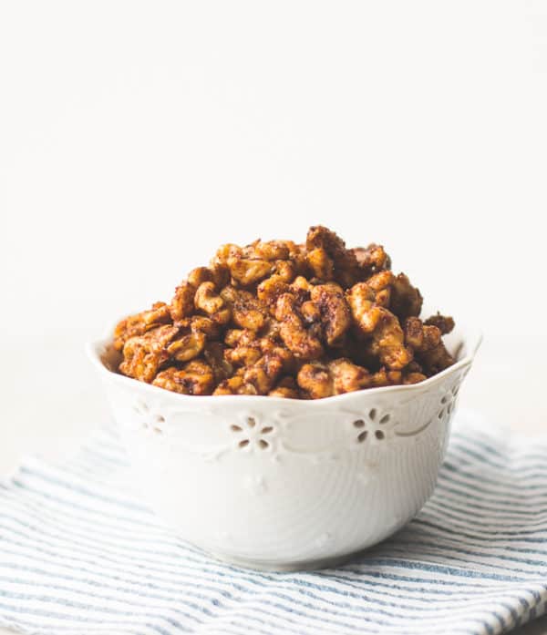 Spicy Korean-Style Roasted Walnuts - MJ and Hungryman