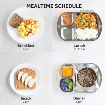 Help your Child to eat better with a Feeding Schedule - MJ and Hungryman