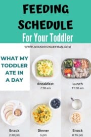 Help your Child to eat better with a Feeding Schedule - MJ and Hungryman