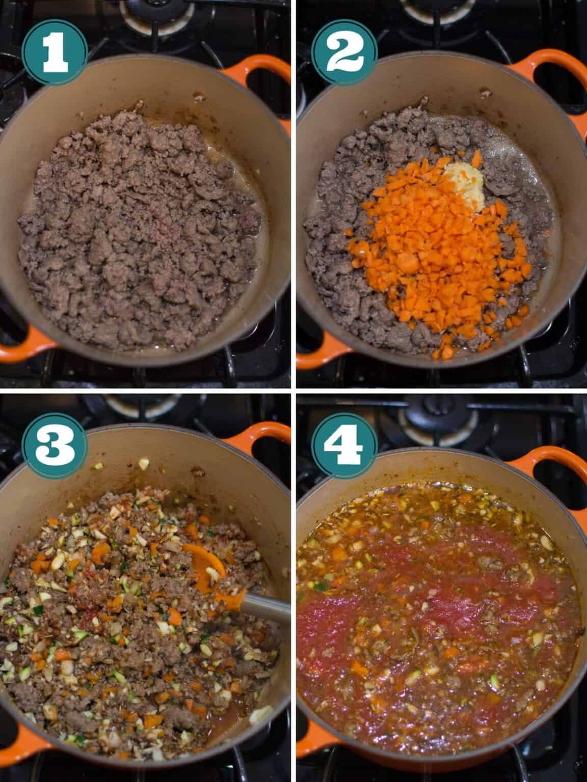 Easy Bolognese with Vegetables (baby-friendly) - MJ and Hungryman