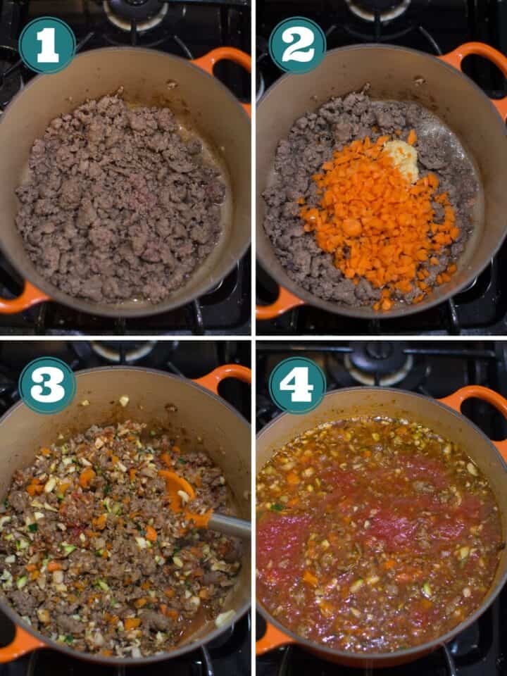 Easy Bolognese with Vegetables (baby-friendly) - MJ and Hungryman