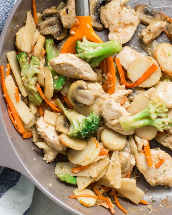 Low-Sodium Moo Goo Gai Pan (Chinese Chicken Mushroom Stir Fry) - MJ and ...