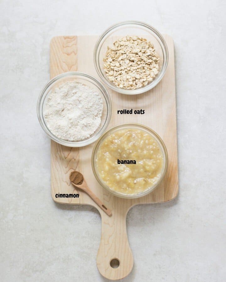 3 Ingredient Banana Baby Cookies - MJ and Hungryman