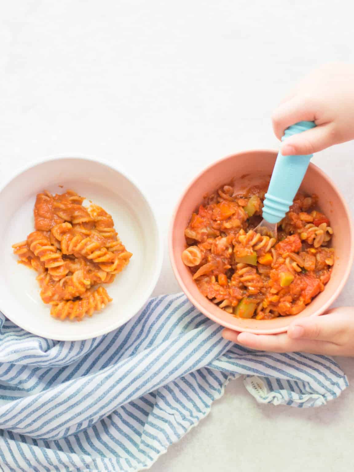 Iron-rich Baby Pasta - MJ and Hungryman