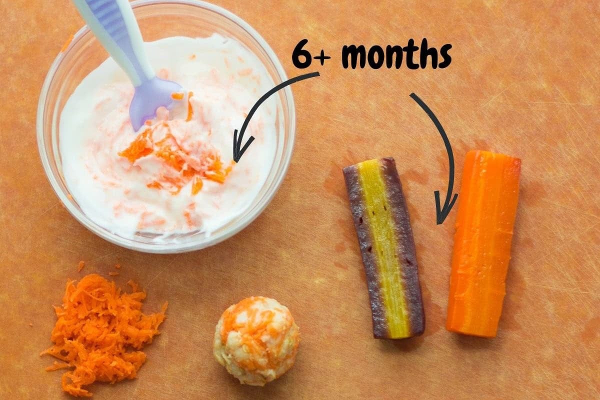 Carrots for Baby (BLW + Puree Guide with Easy Recipes) - MJ and Hungryman