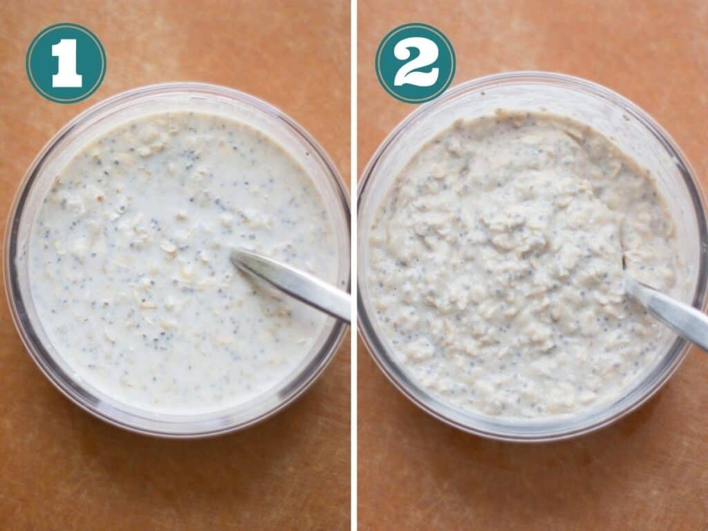 Simple Banana Overnight Oats - MJ and Hungryman
