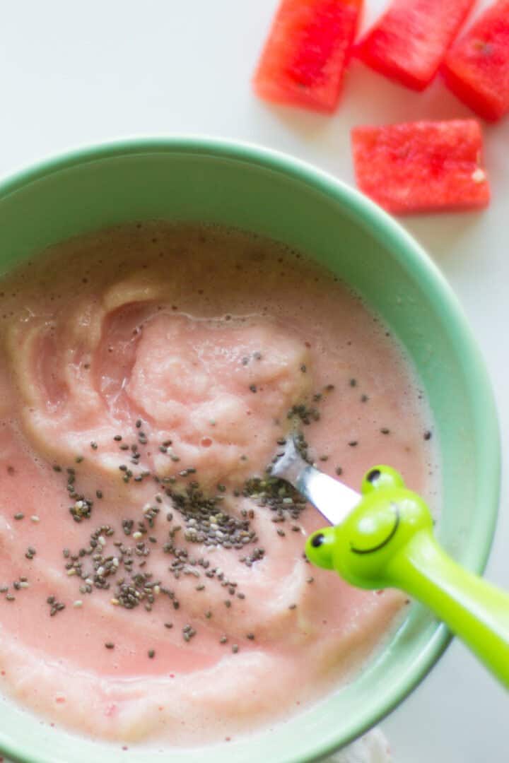 Creamy Banana Watermelon Smoothie - MJ and Hungryman
