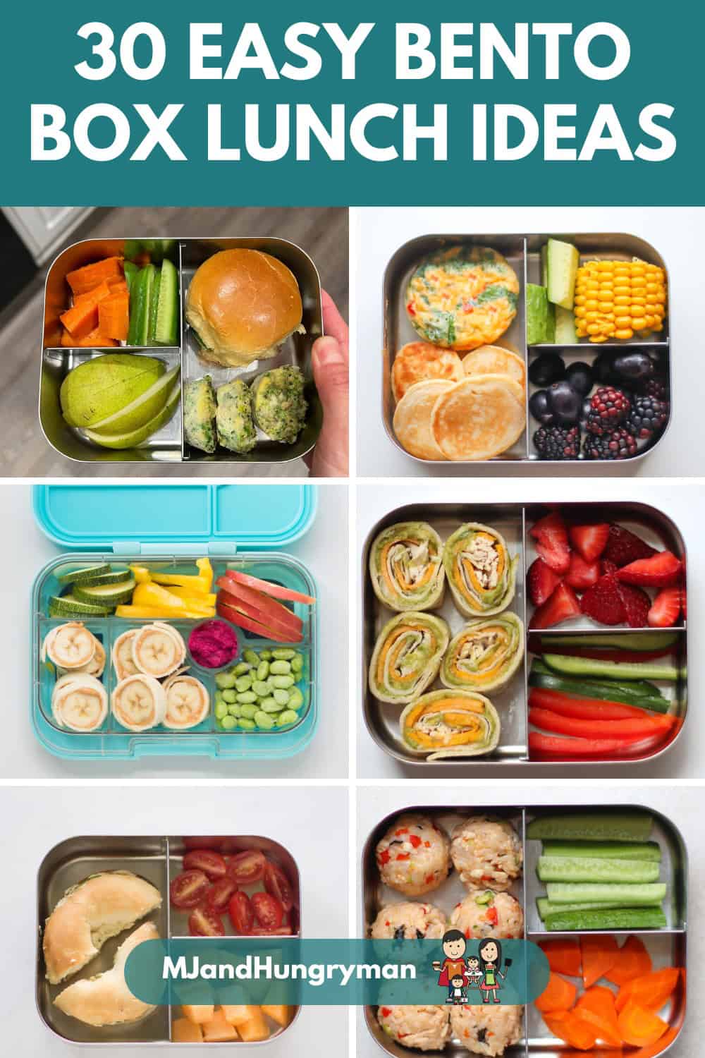 Easy Bento Box Lunch Ideas - MJ and Hungryman