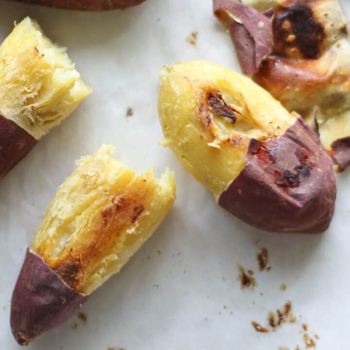 Baked Korean Sweet Potatoes (Goguma) - MJ and Hungryman