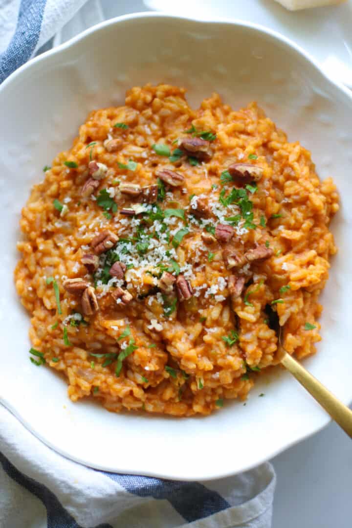 Easy Pumpkin Risotto Recipe - MJ and Hungryman