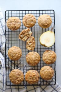 Fluffy Pear Muffins - MJ and Hungryman