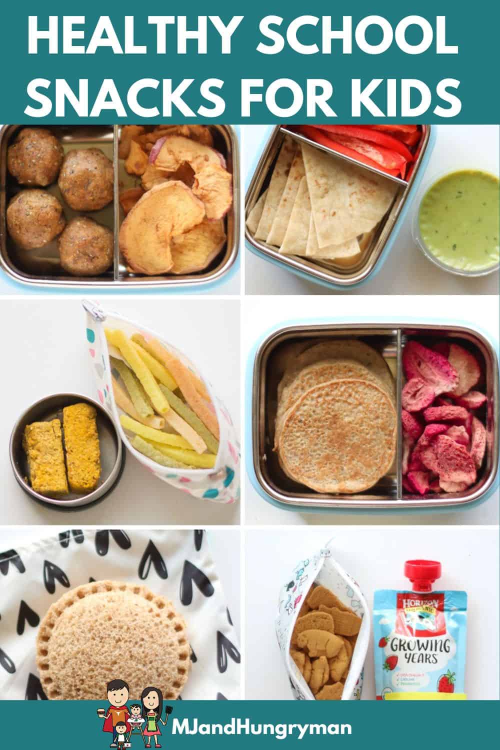 Healthy School Snacks for Kids - MJ and Hungryman