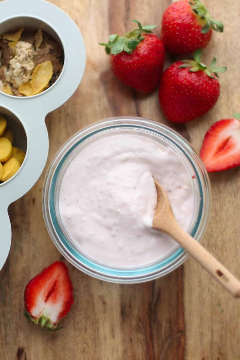 Easy Strawberry Yogurt - MJ and Hungryman