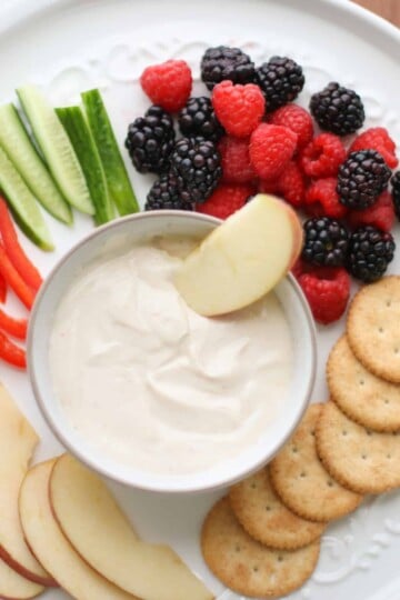 Healthy Yogurt Fruit Dip - MJ and Hungryman