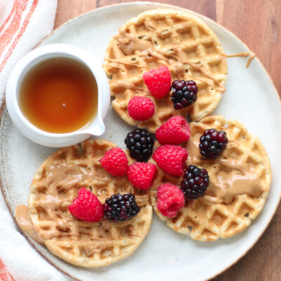 Fluffy Mini Waffles - MJ and Hungryman
