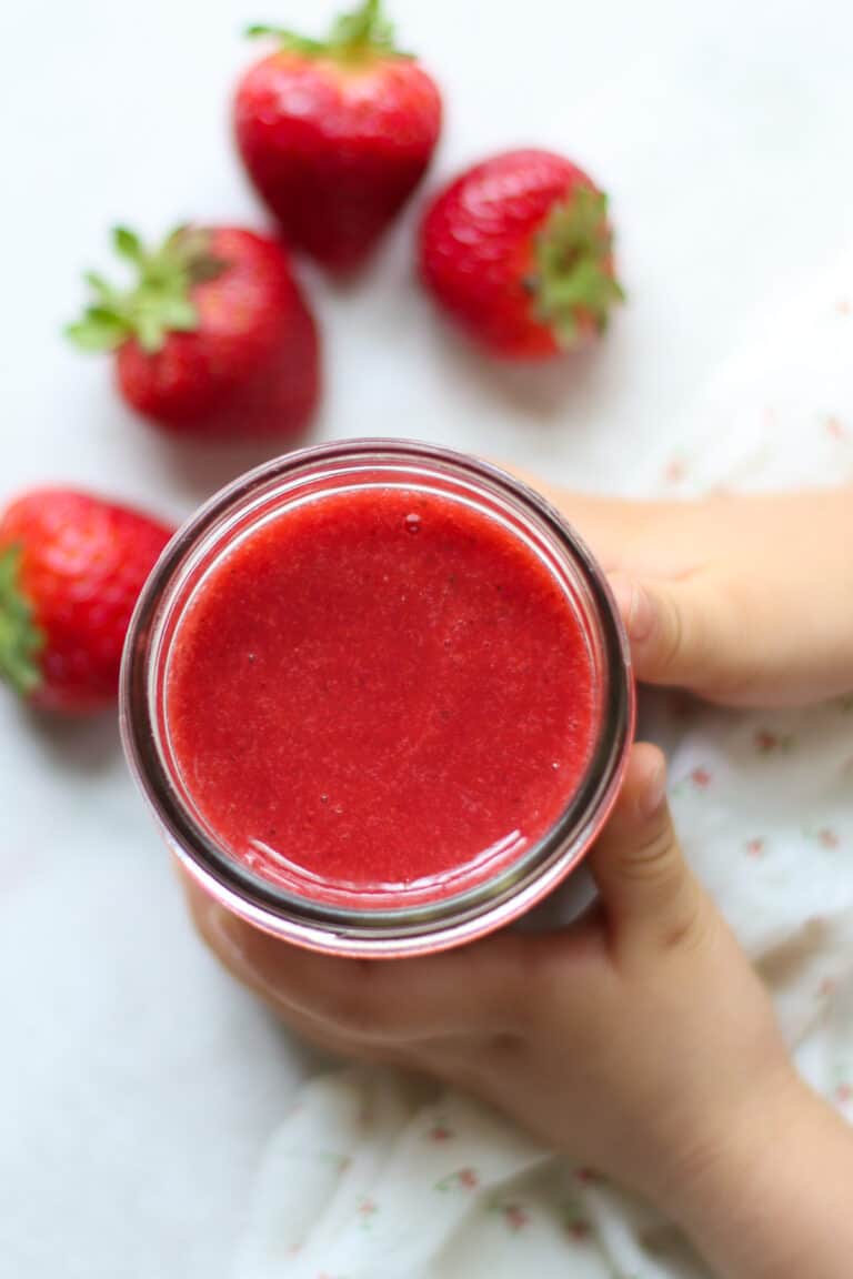 Easy Strawberry Juice Recipe - MJ and Hungryman