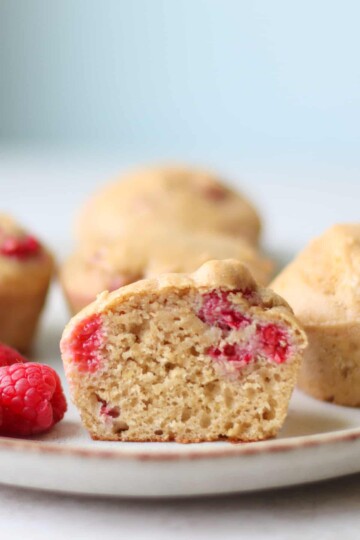 Moist Raspberry Muffins (with yogurt) - MJ and Hungryman