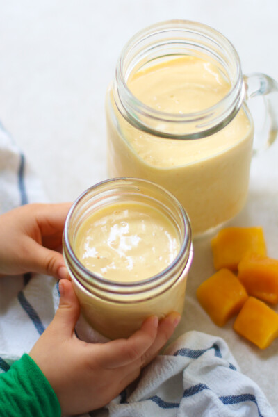 Easy Mango Shake (3 Ingredients) - MJ and Hungryman