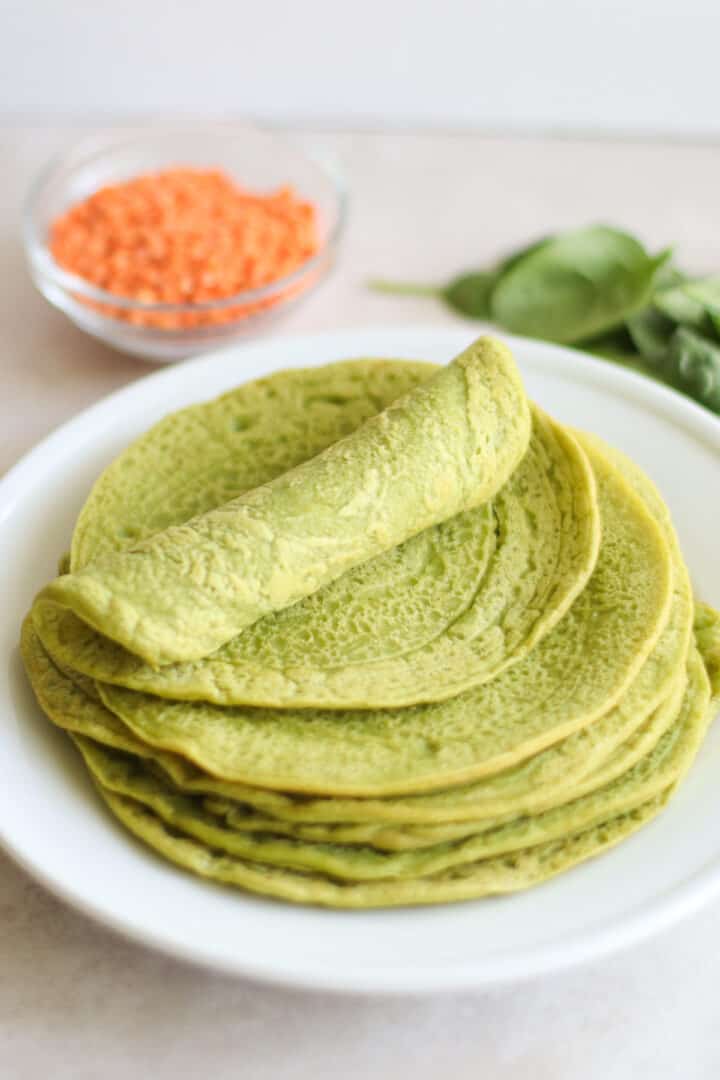 High-Protein Lentil Wraps (Tortillas) - MJ and Hungryman