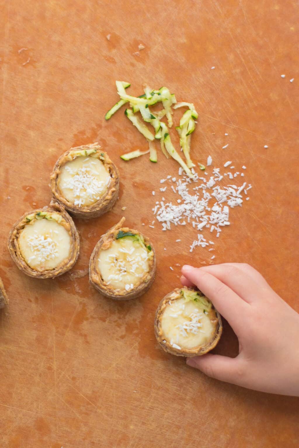 Easy Banana Sushi (Healthy Snack or Lunch) - MJ and Hungryman