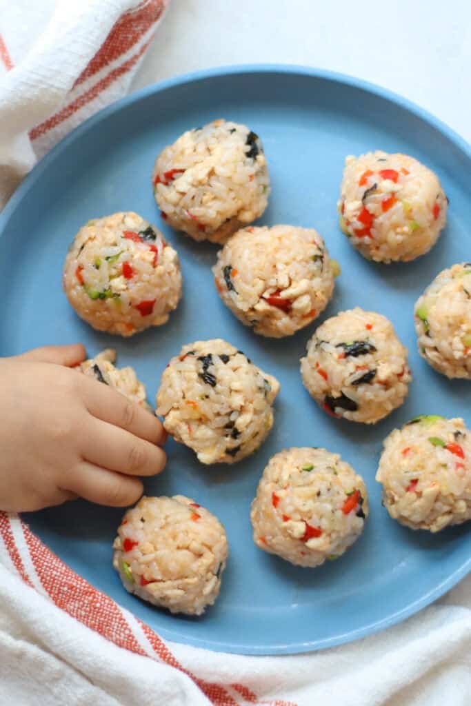 Tasty Chicken Rice Balls - MJ and Hungryman