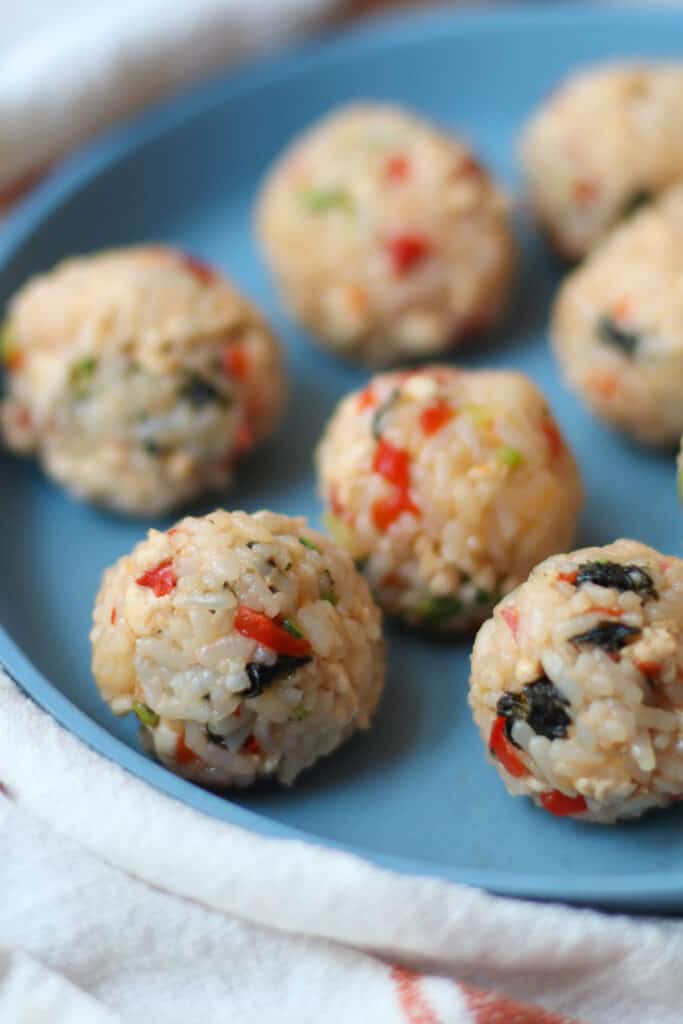 Tasty Chicken Rice Balls - MJ and Hungryman