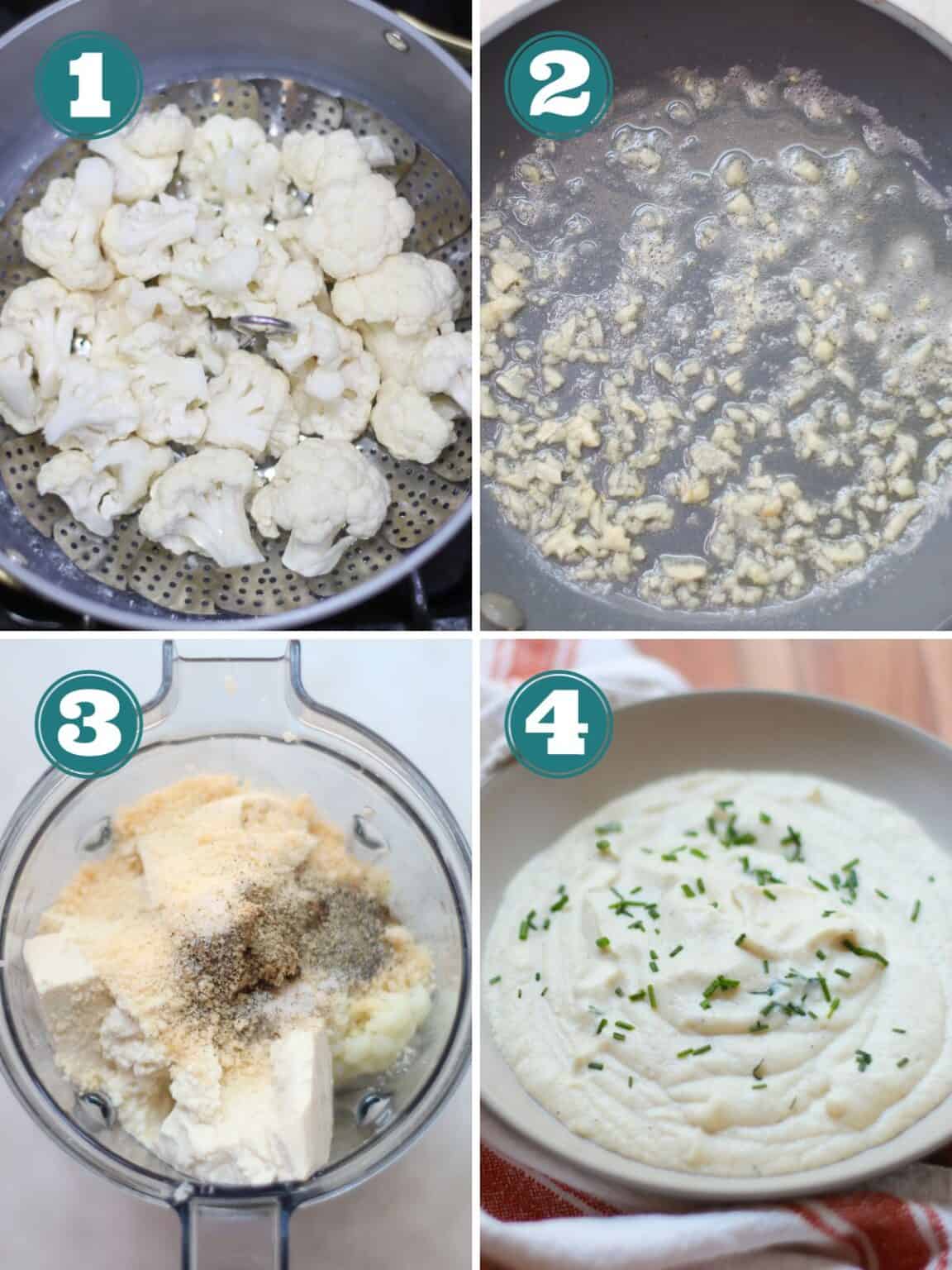 Healthy Mashed Cauliflower (Easy and Creamy) - MJ and Hungryman