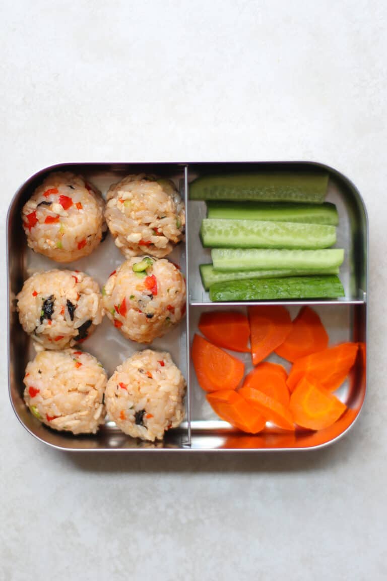 Tasty Chicken Rice Balls - MJ and Hungryman
