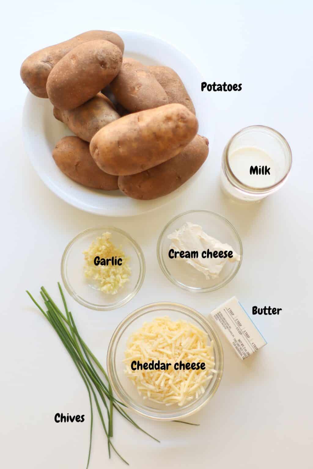 Cheesy Mashed Potatoes (with Cheddar) - MJ and Hungryman