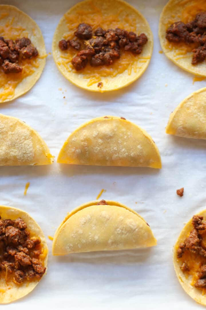 Beef and Cheese Mini Tacos - MJ and Hungryman