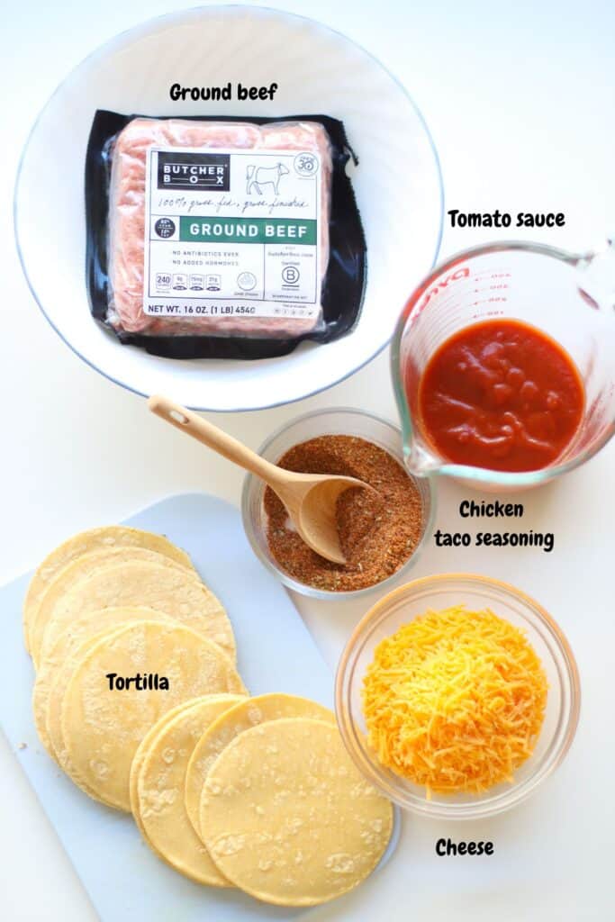 Beef and Cheese Mini Tacos - MJ and Hungryman