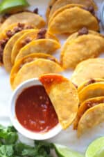 Beef and Cheese Mini Tacos - MJ and Hungryman