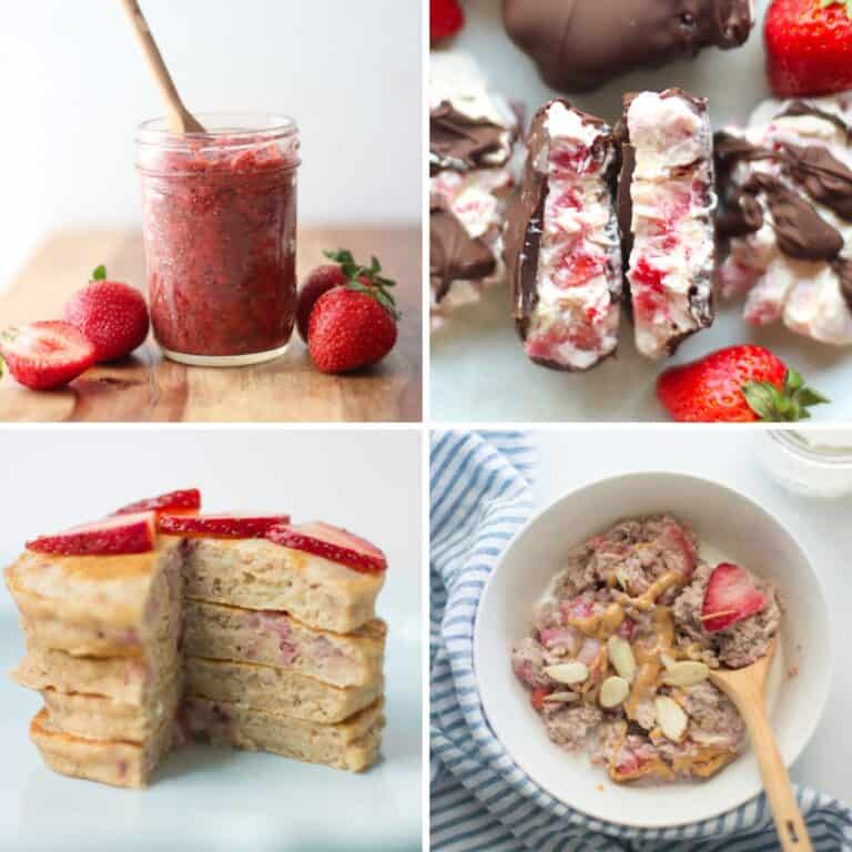 Fluffy Strawberry Waffles - MJ and Hungryman