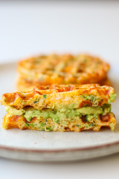 Easy Cheese Waffles (2 Ingredients) - MJ and Hungryman