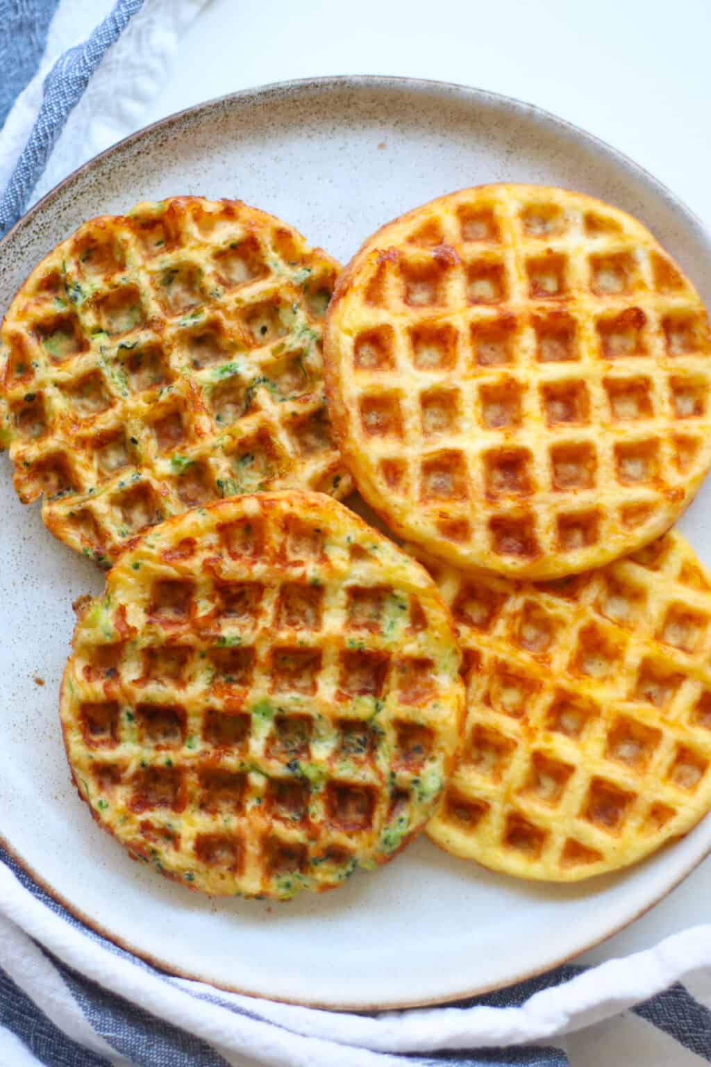 Easy Cheese Waffles (2 Ingredients) - MJ and Hungryman