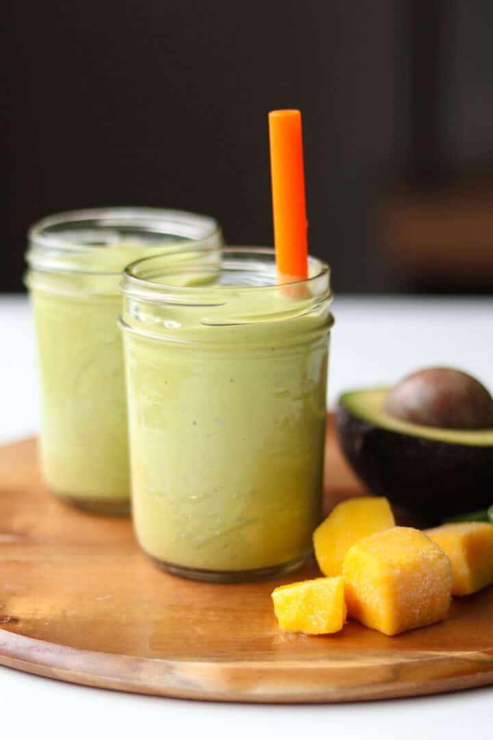 Mango Avocado Smoothie (No Banana) - MJ and Hungryman