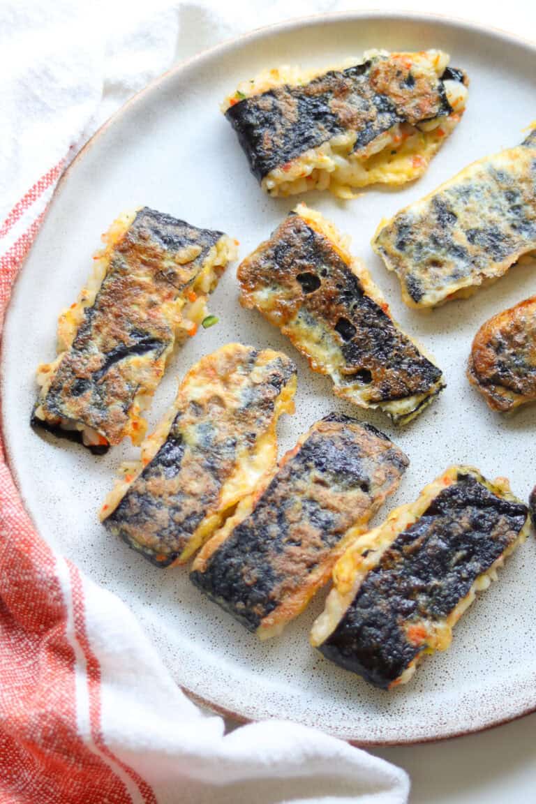 Easy Savory Rice Pancakes - MJ and Hungryman