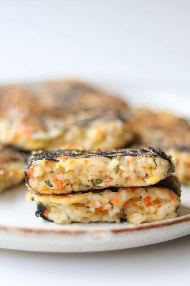 Easy Savory Rice Pancakes - MJ and Hungryman