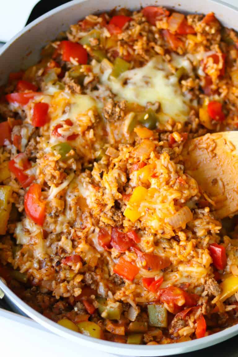 Easy Unstuffed Peppers - MJ and Hungryman
