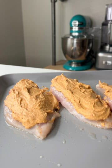 Baked Hummus Chicken - MJ and Hungryman