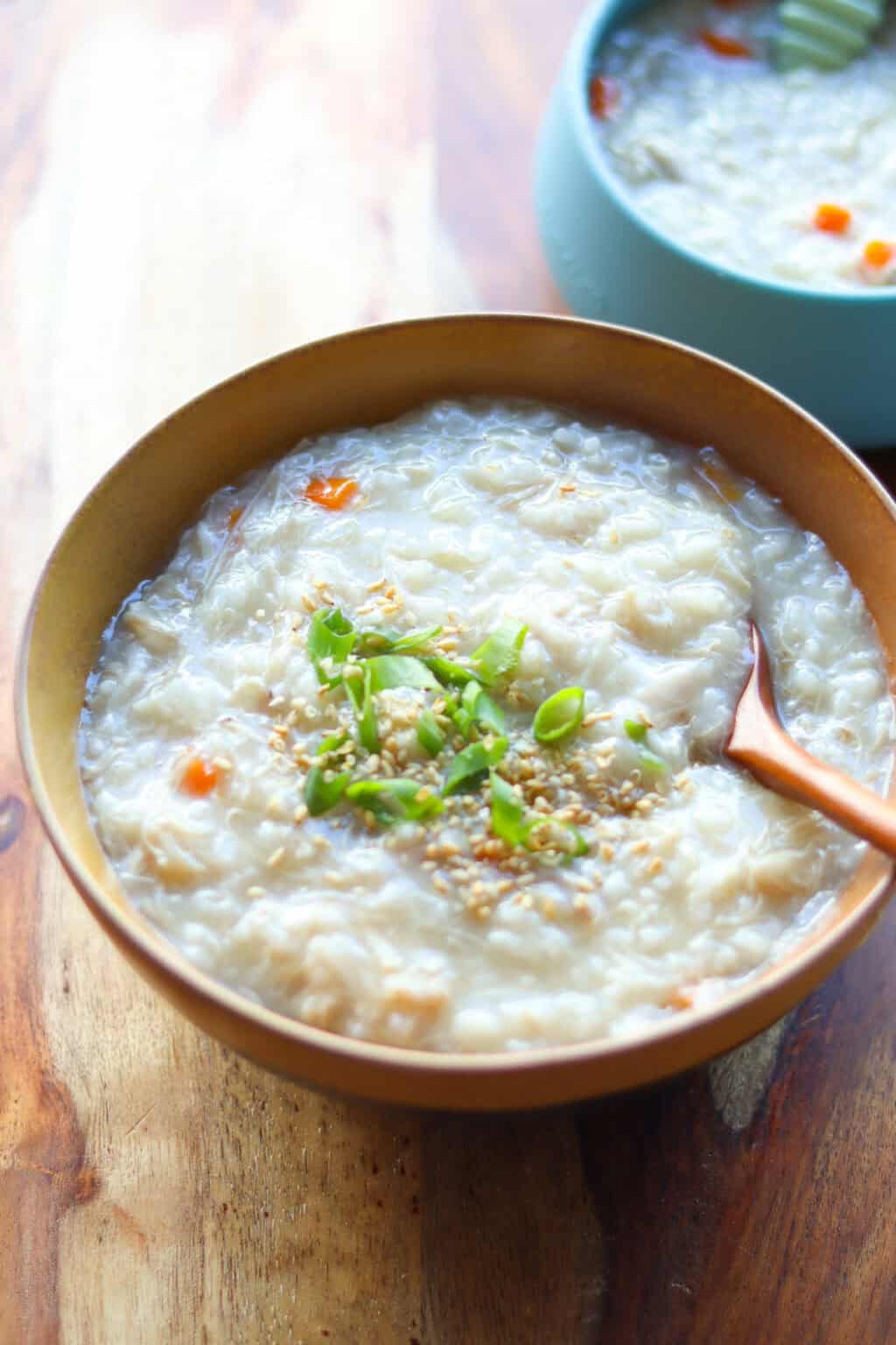 Instant Pot Chicken Rice Porridge (Dak Juk) - MJ and Hungryman