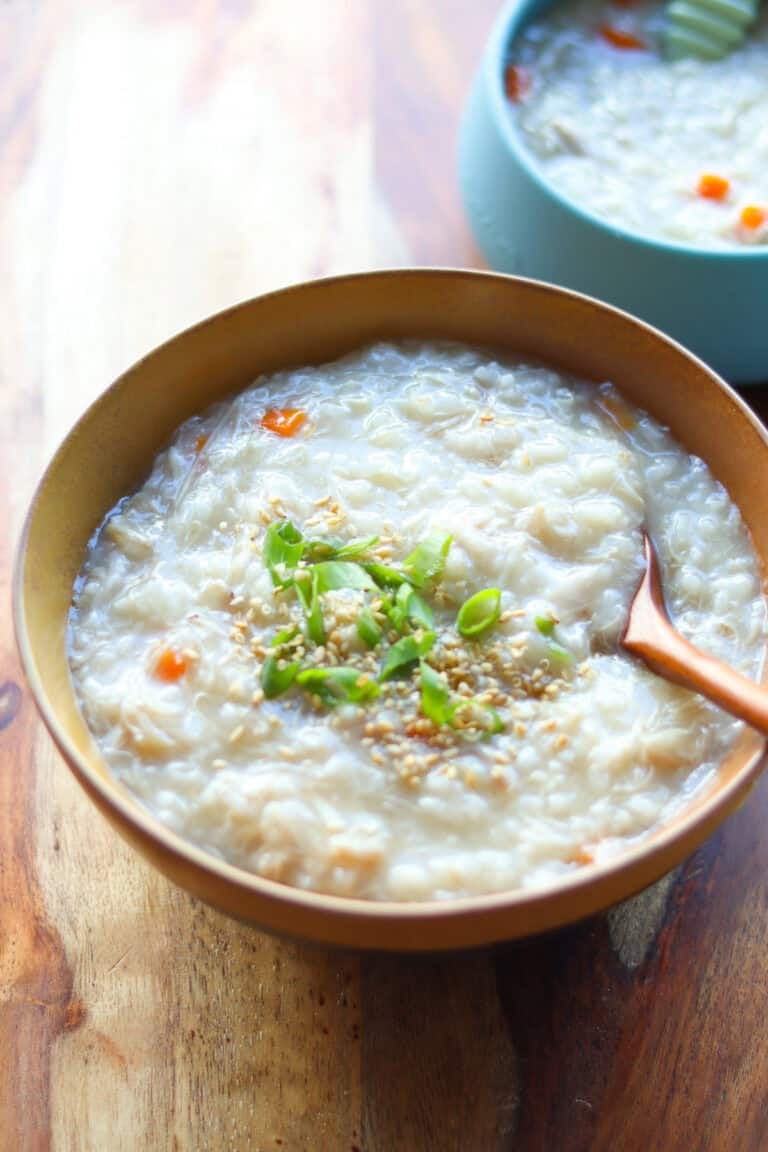 Instant Pot Chicken Rice Porridge (Dak Juk) - MJ and Hungryman