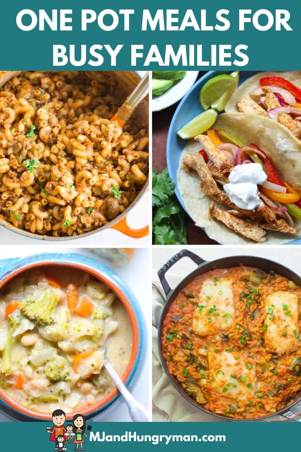 20 Easy One Pot Meals for Families (Kid-Friendly & Healthy) - MJ and ...